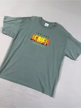 Disney | Shirts | Vintage Disney Indiana Jones 3d Logo Tshirt | Poshmark